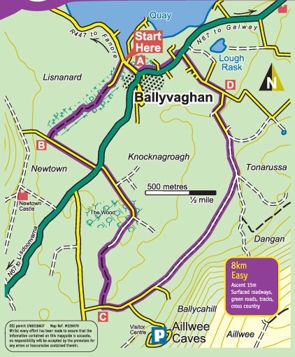 Ballyvaughan Wood Loop Map - Visit the Burren